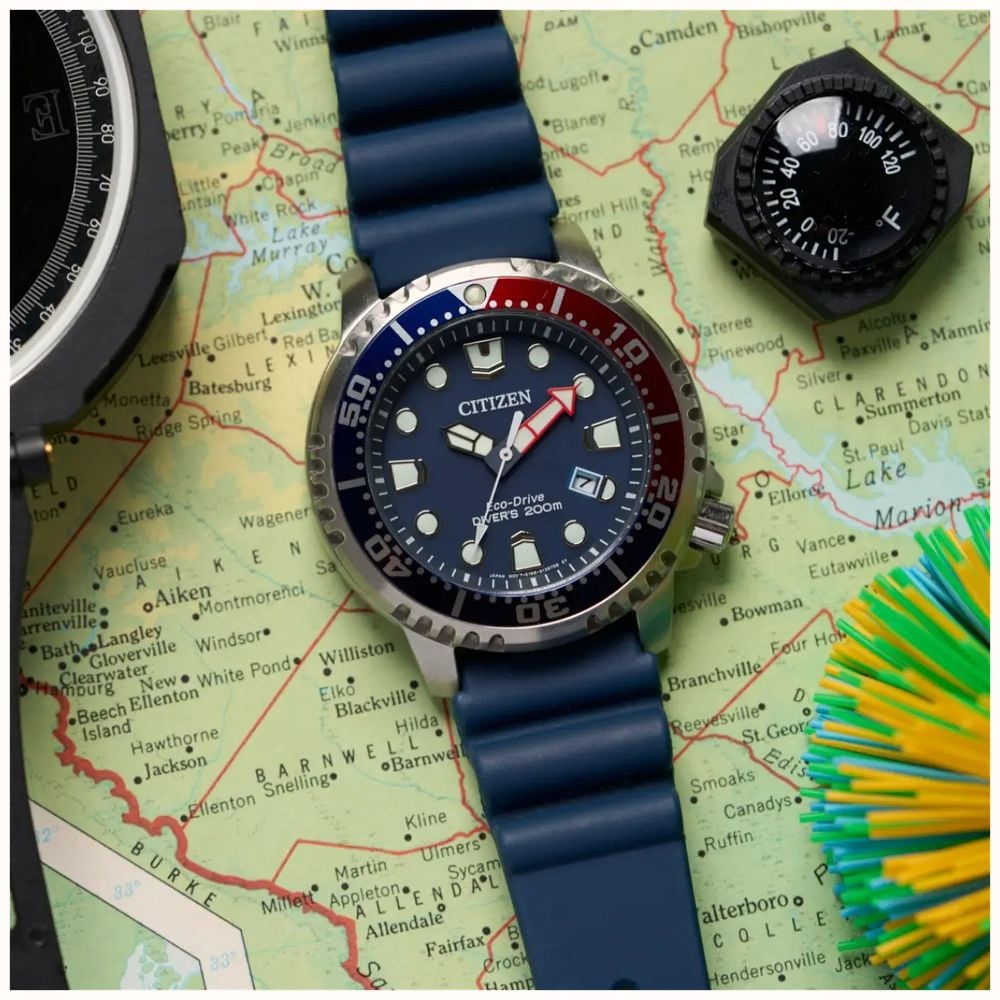 Citizen Men's Promaster Diver | Eco-Drive | Dark Blue Dial | Blue ...