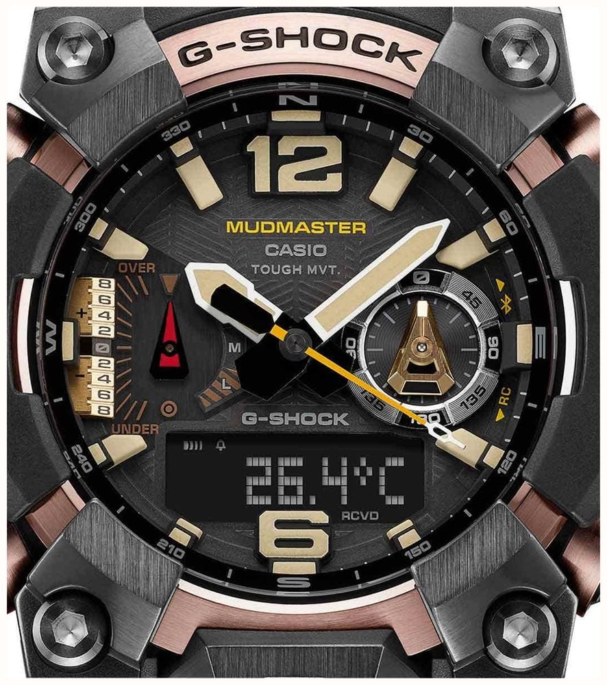 Casio G-Shock Master Of G Mudmaster B1000 Carbon Core Tough Solar - Red ...