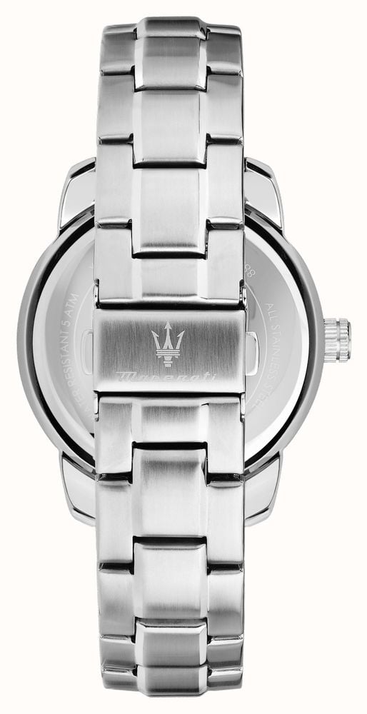 Maserati Successo Date Quartz (42mm) Blue Dial / Two-Tone Stainless ...