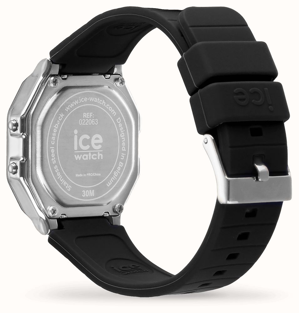Ice-Watch ICE Digit Retro Black Silver (32mm) Black Digital Dial ...