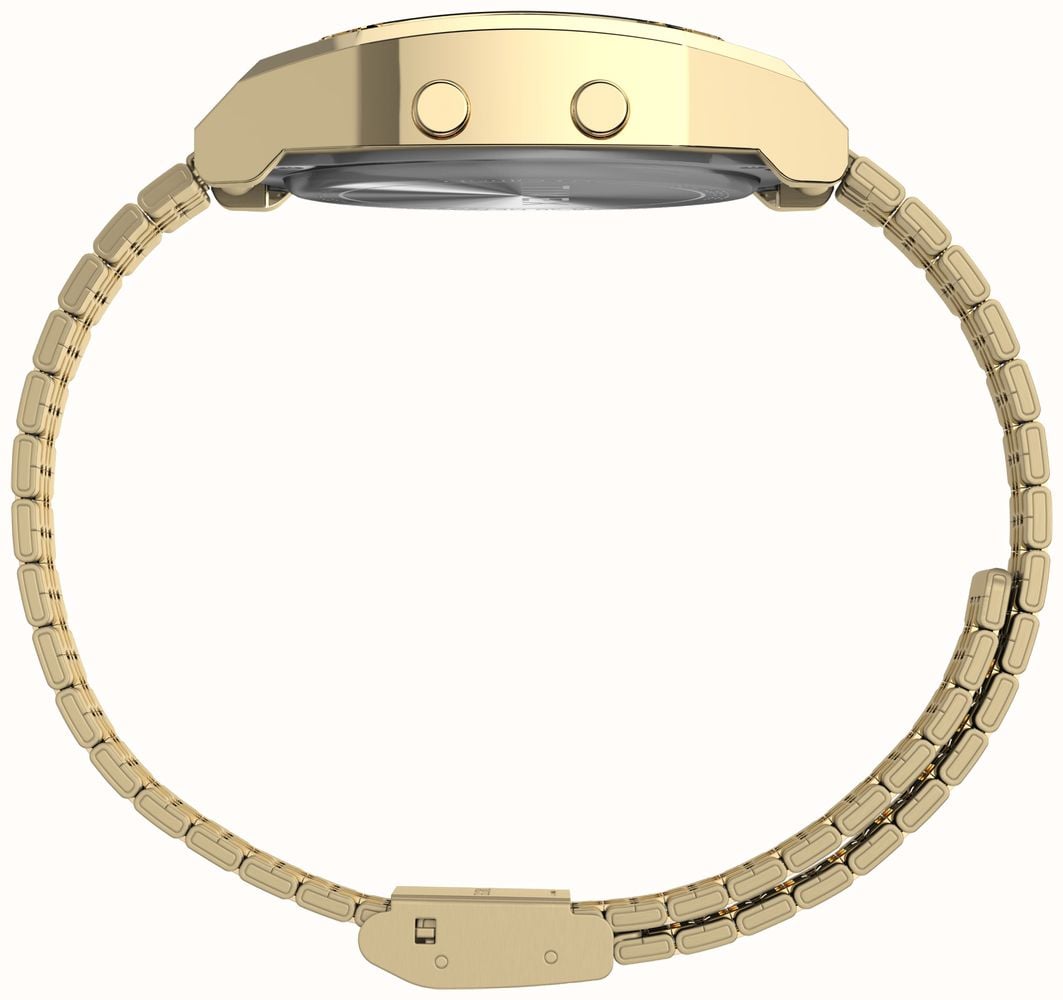Timex T80-Digitalanzeige, Goldfarbenes Edelstahlarmband TW2V74300 ...