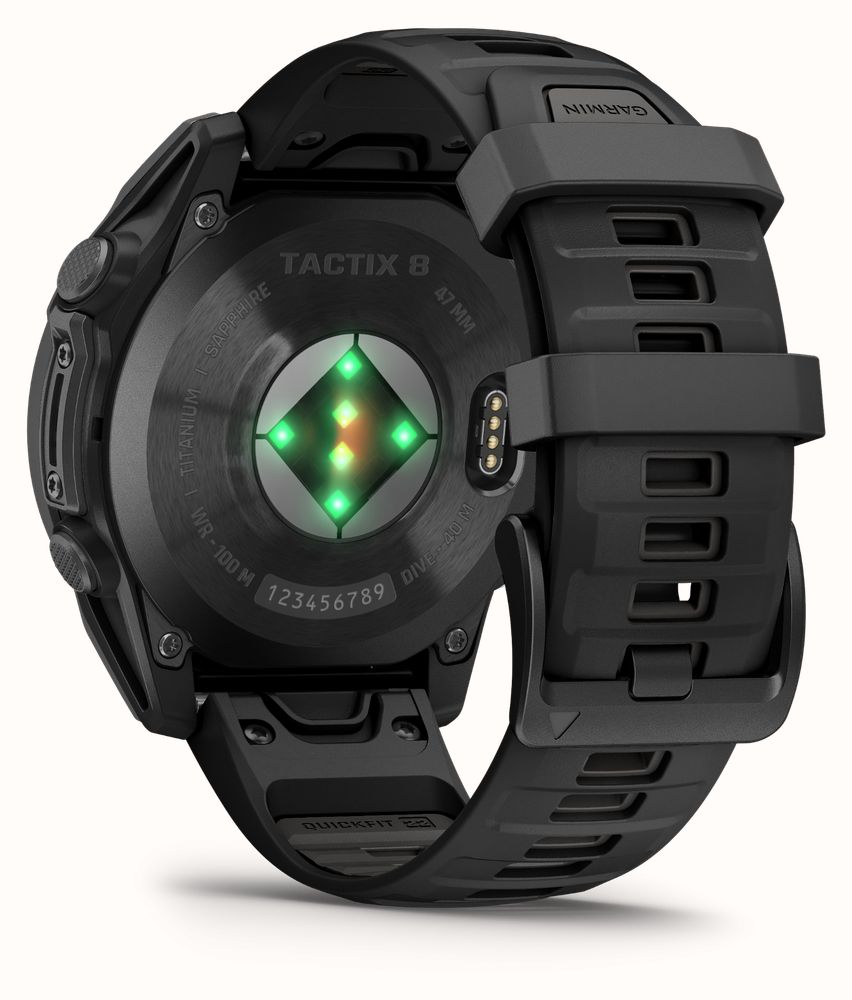 Garmin Tactix 8 47mm AMOLED Sapphire Tactical Smartwatch - Black ...