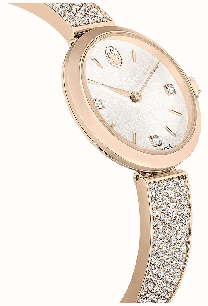 Swarovski Women's Illumina (27mm) Champagne Dial / Crystal-Set Rose ...