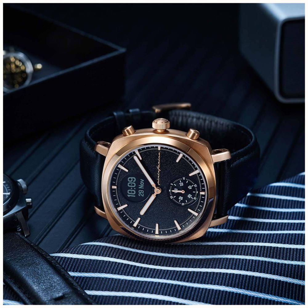 Pininfarina by Globics Senso Hybrid Smartwatch (44mm) Sunburst Rose ...