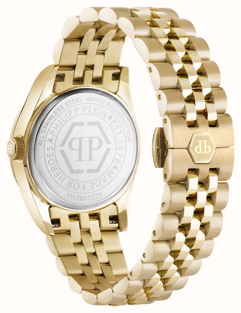 Philipp Plein $TREET COUTURE DATE SUPERLATIVE (38mm) Gold Dial / Gold ...