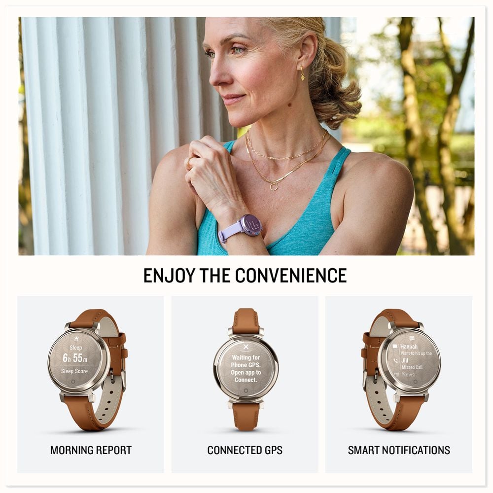 Garmin Lily 2 Classic Edition Fitness & Lifestyle Smartwatch (35.4mm ...