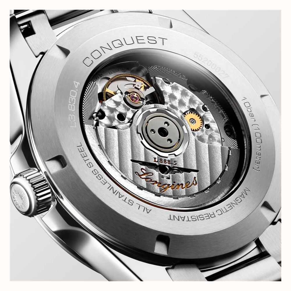LONGINES Conquest Automatic (41mm) Sunray Green Dial / Stainless Steel ...