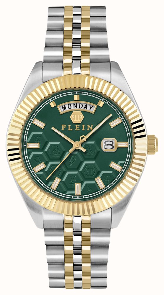 Philipp Plein ROCK COUTURE DATE SUPERLATIVE GENT (42mm) Green Dial ...