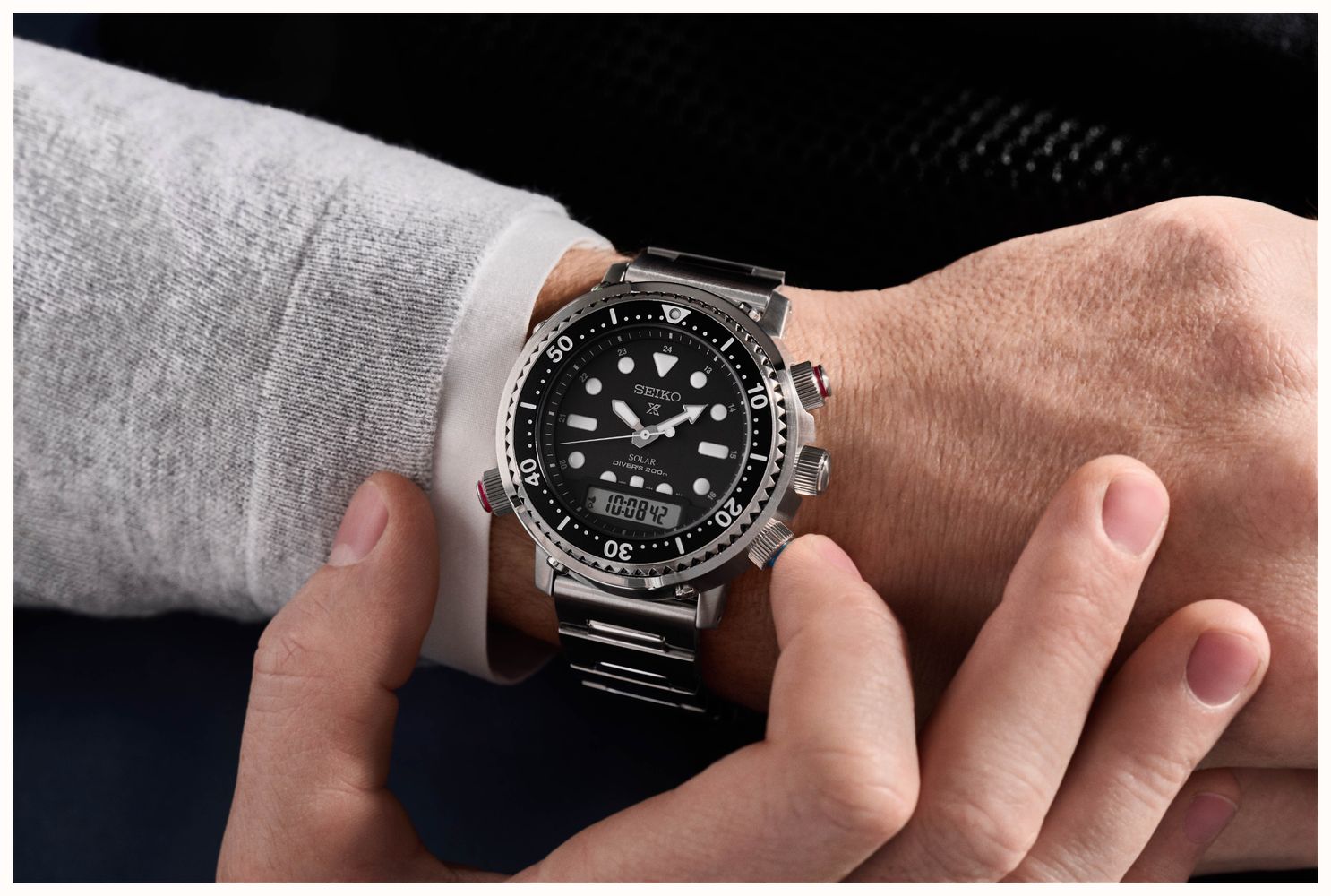 Seiko Hybrid Diver's Solar "Arnie" Hybrid Diver's 40th Anniversary ...